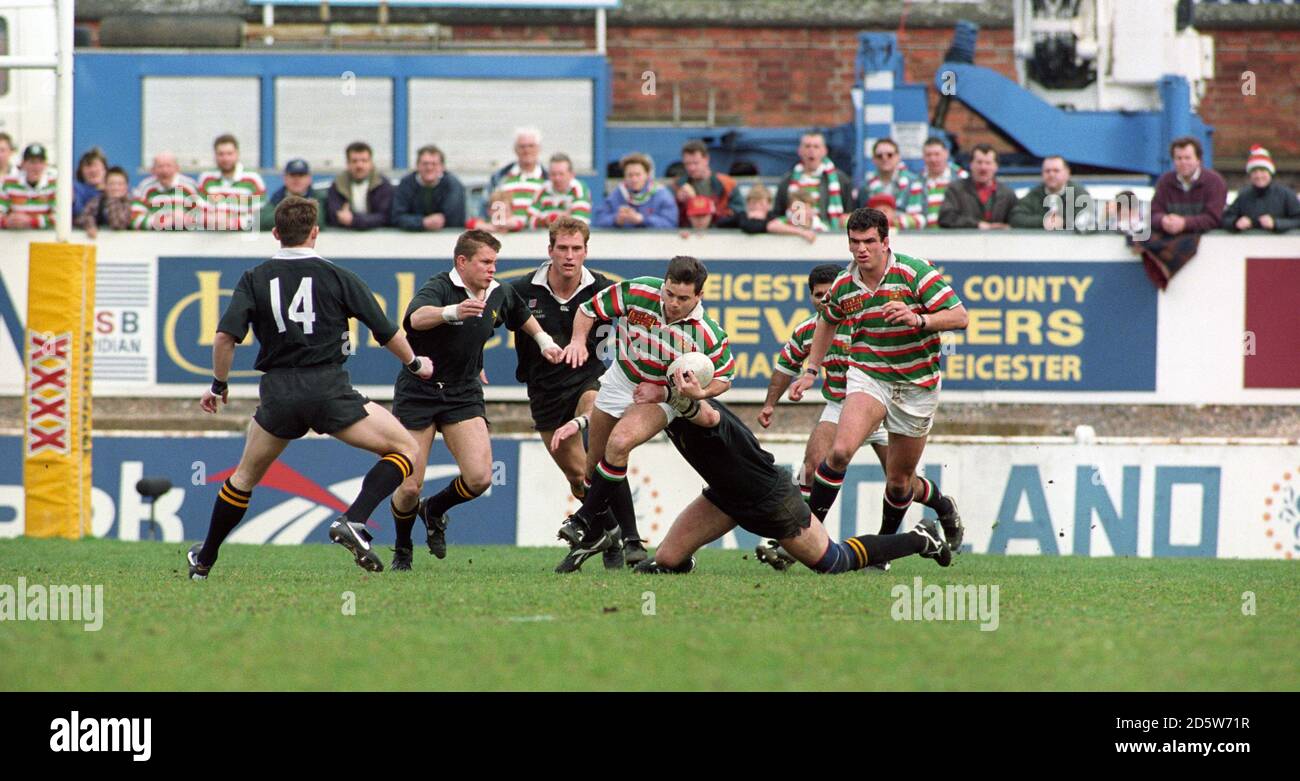 Stuart Potter (l), Leicester Tigers, and Dean Ryan, London Wasps Stock ...