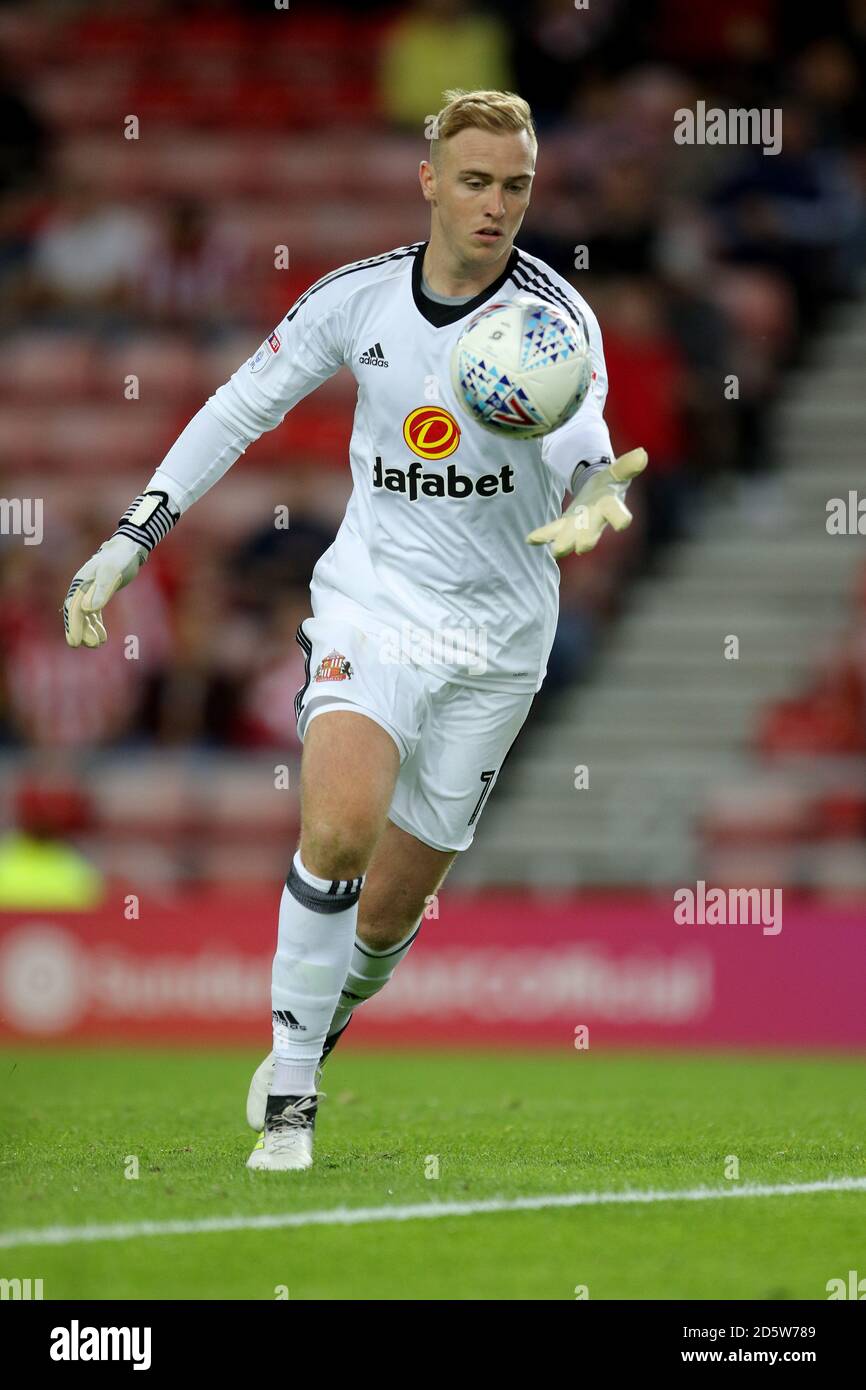 Sunderland goalkeeper Jason Steele in action Stock Photo - Alamy