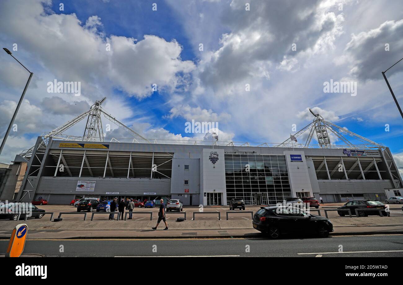 A General view of Deepdale Stadium Stock Photo - Alamy