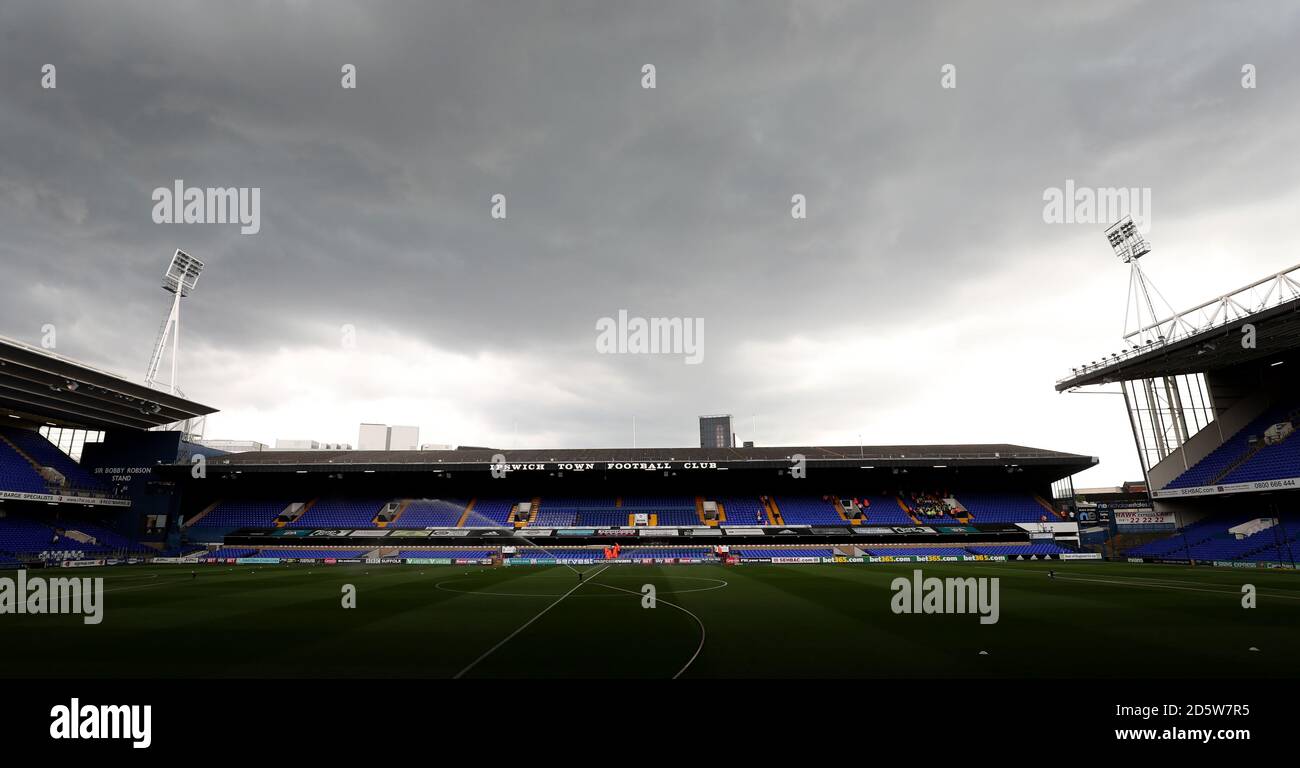 General view of Ipswich Town's London Road Ground Stock Photo - Alamy