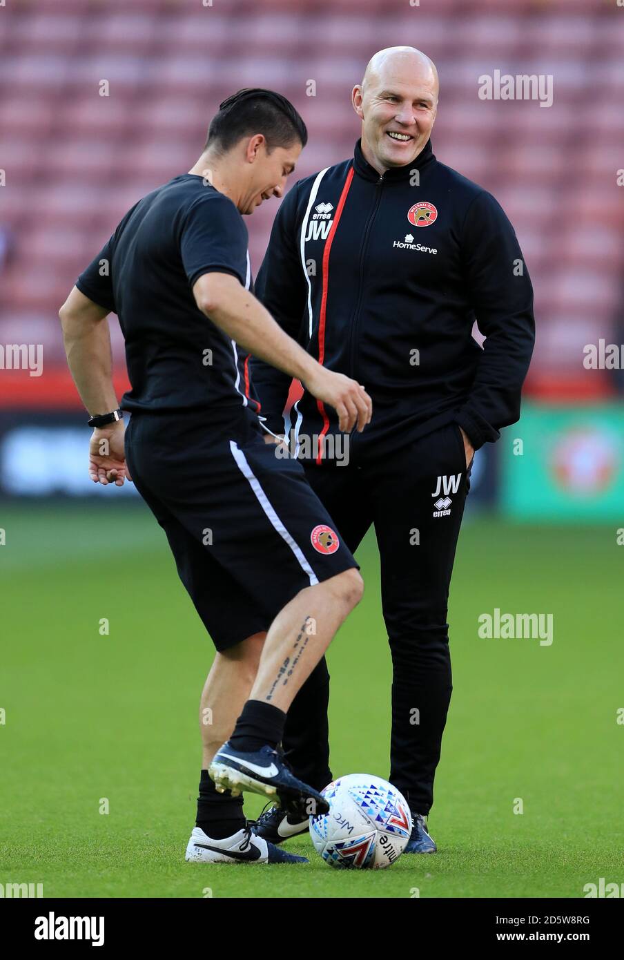 Walsall manager Jon Whitney Stock Photo - Alamy