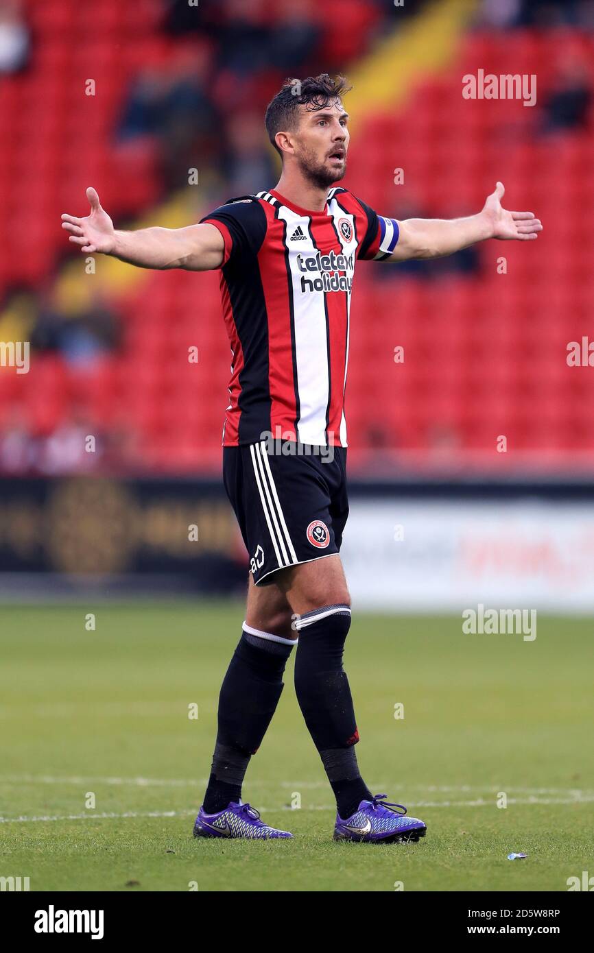 Sheffield United's Jake Wright Stock Photo - Alamy