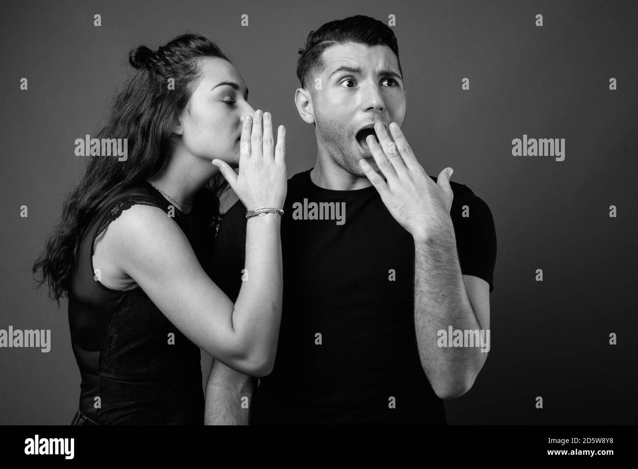 Whisper In Ear Black And White