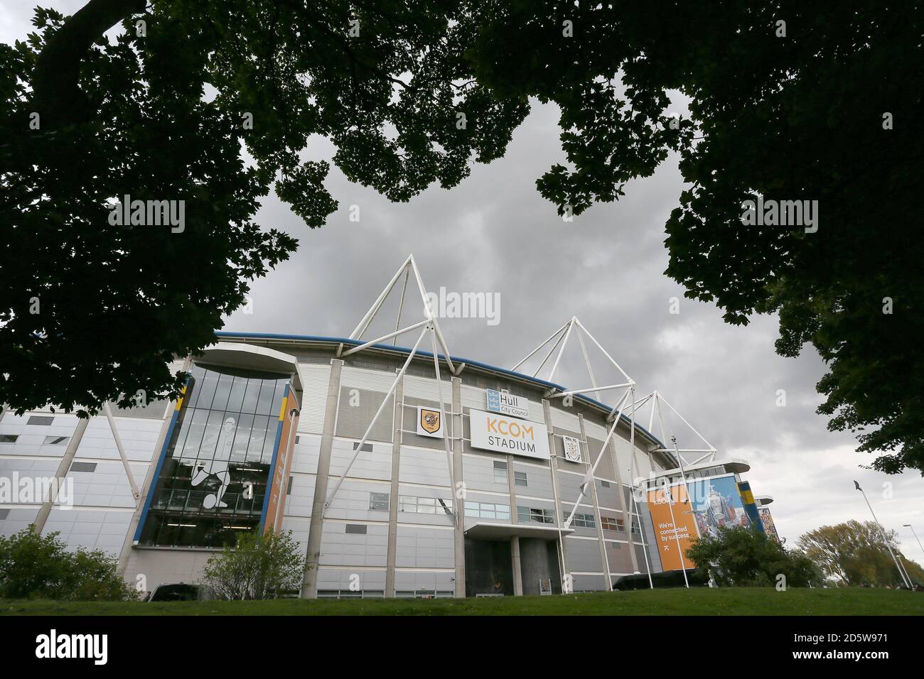 A general view of Hull City's KCOM Stadium Stock Photo - Alamy