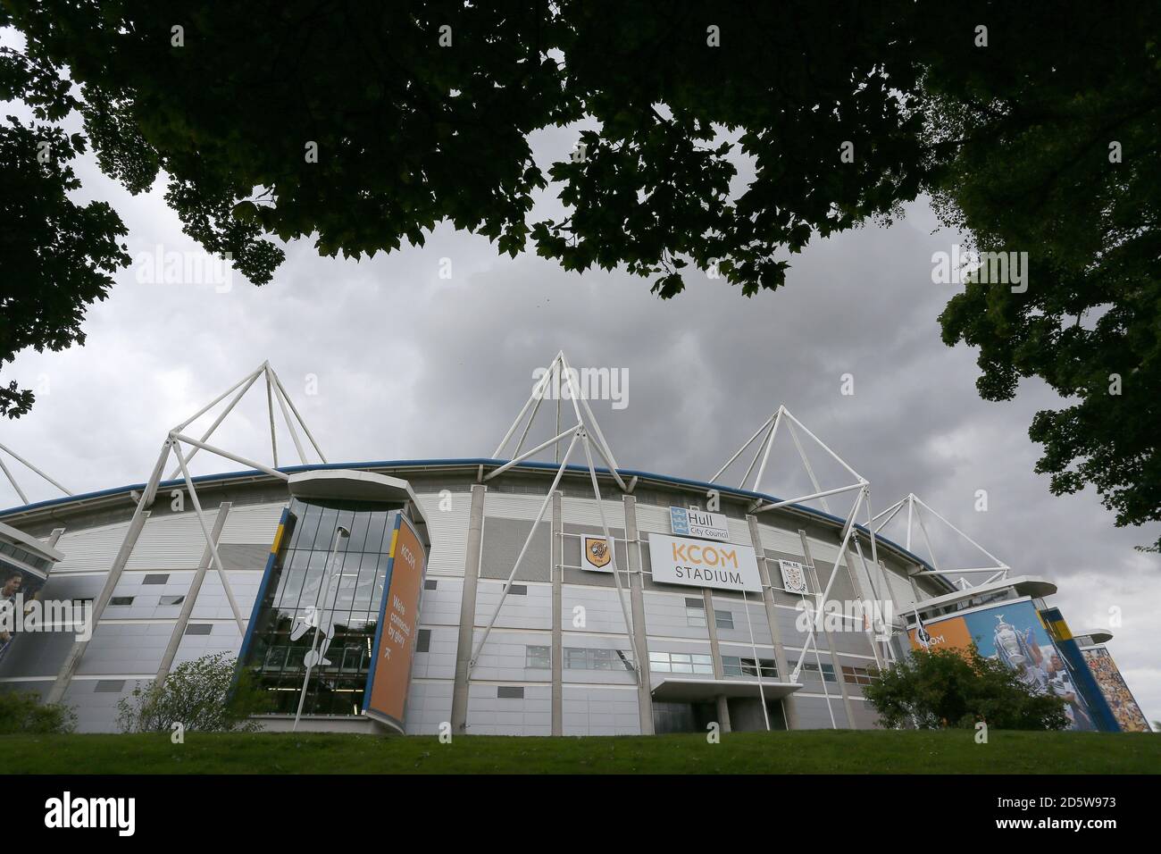 A general view of Hull City's KCOM Stadium Stock Photo - Alamy