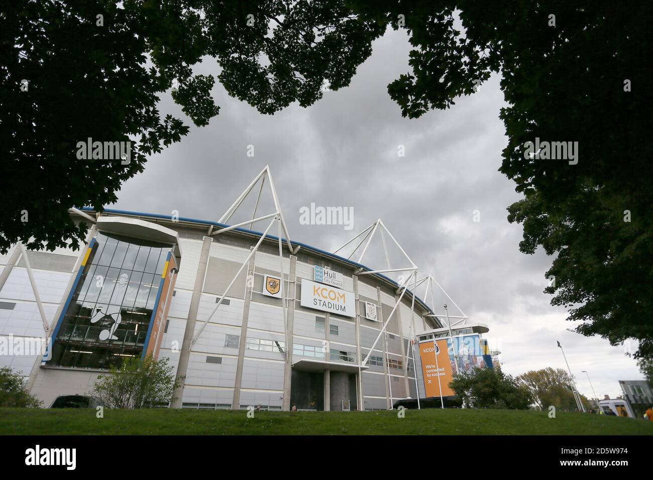 A general view of Hull City's KCOM Stadium Stock Photo - Alamy
