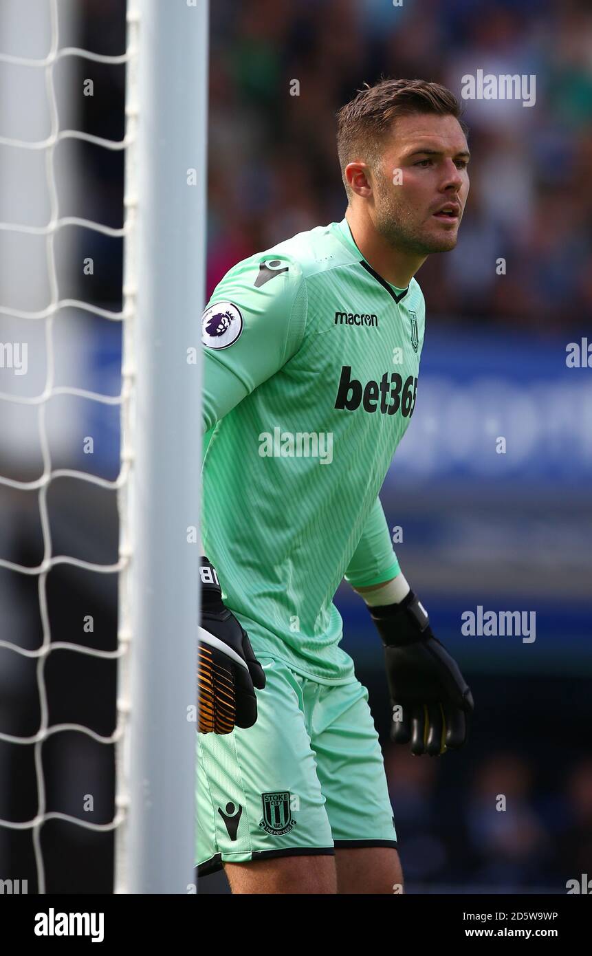 Stoke City goalkeeper Jack Butland Stock Photo - Alamy