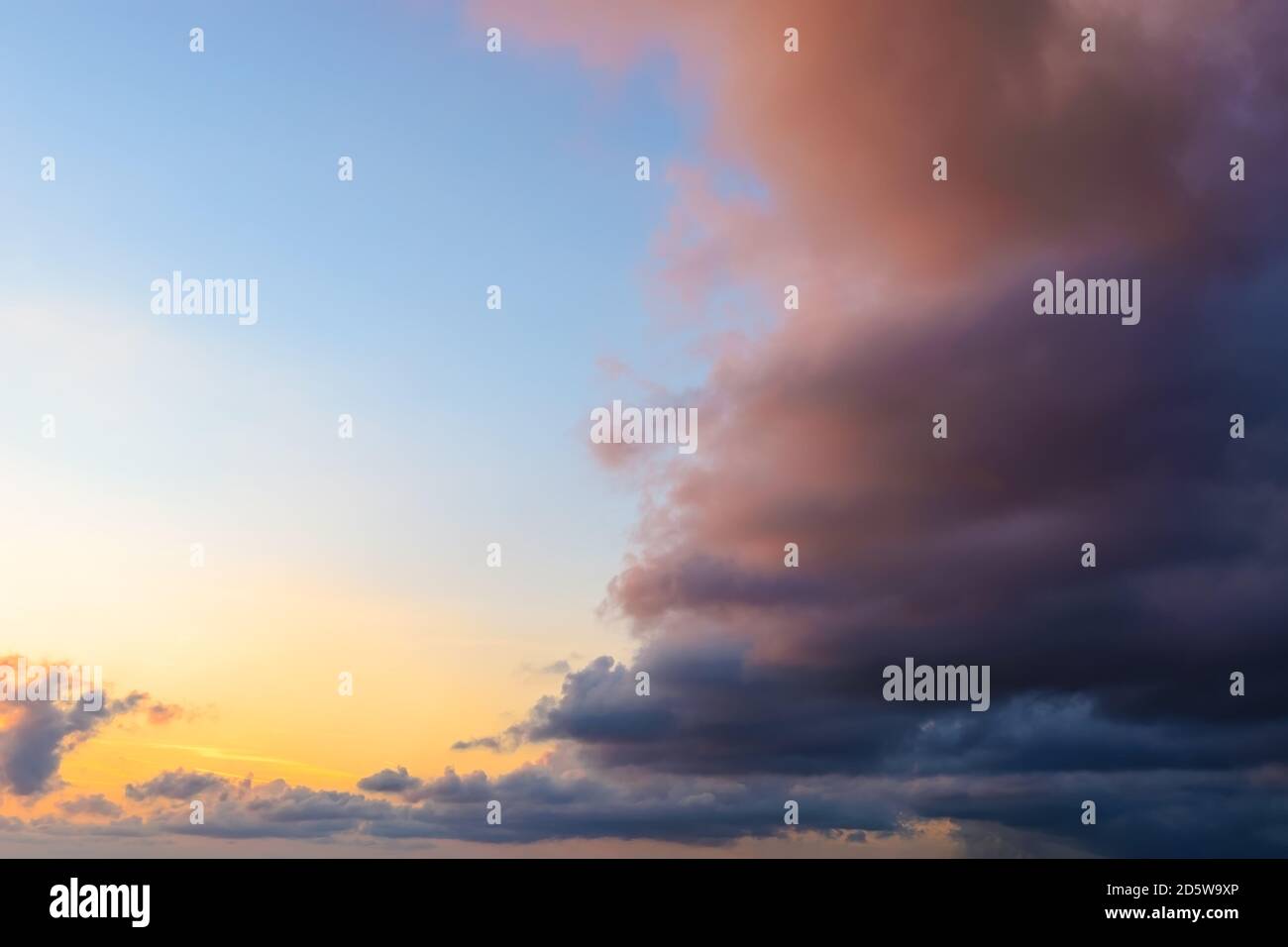 Half storm cloud half clear sky hi-res stock photography and images - Alamy