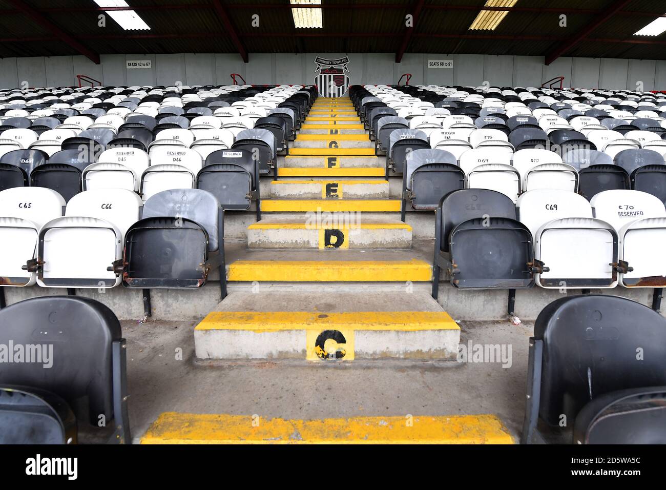 General view of seating in the stands Stock Photo - Alamy