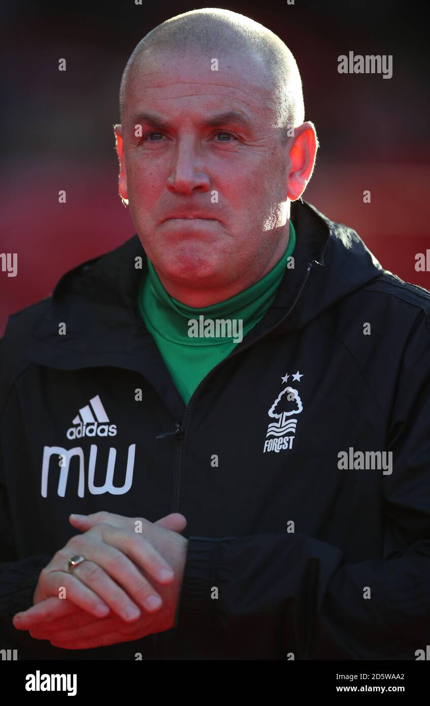 Nottingham Forest manager Mark Warburton Stock Photo - Alamy