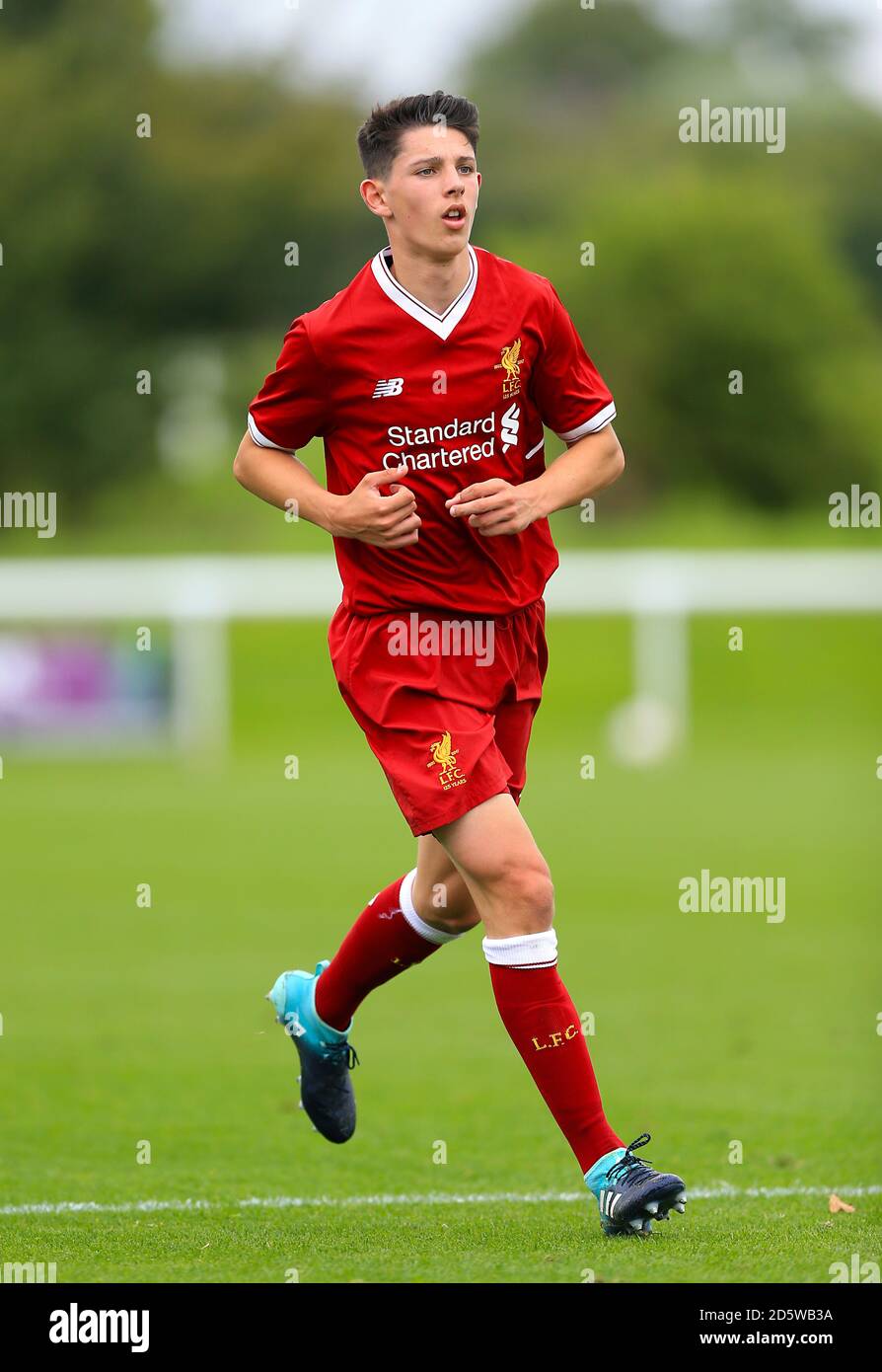 Jordan Hunter, Liverpool U18's Stock Photo - Alamy