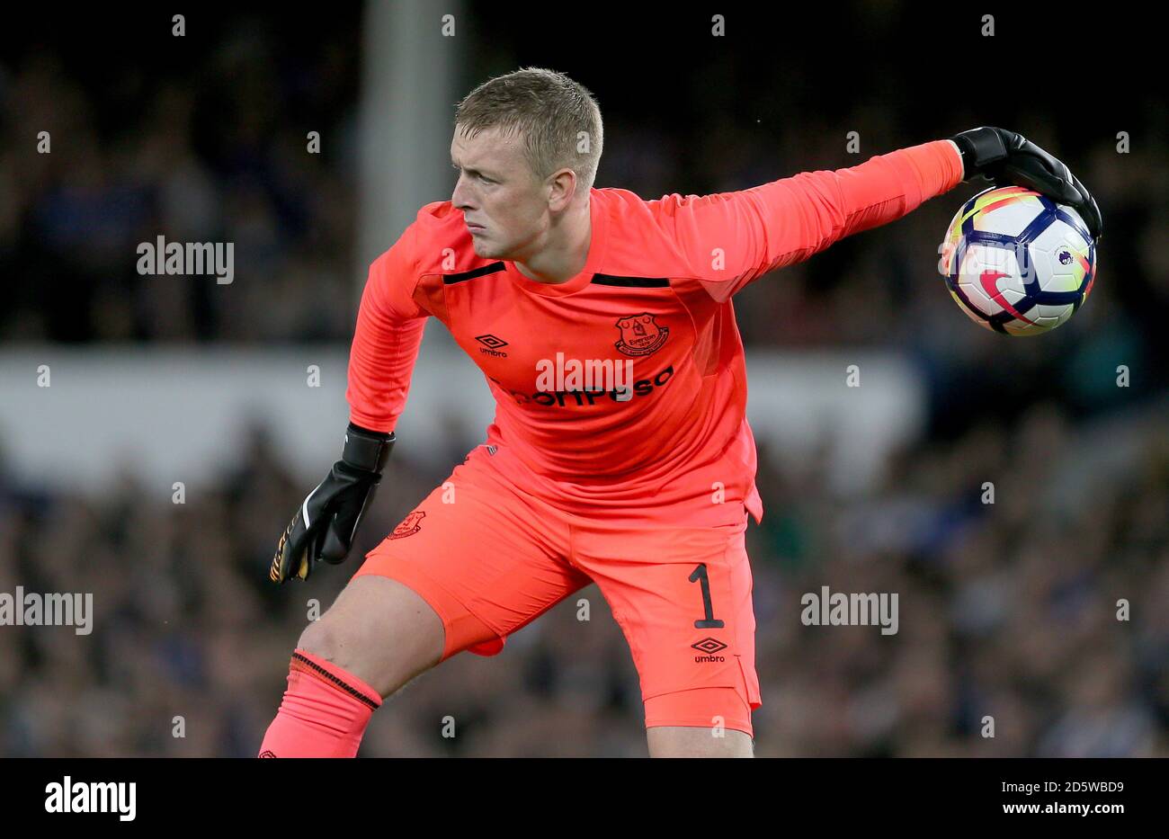 Everton goalkeeper Jordan Pickford Stock Photo - Alamy
