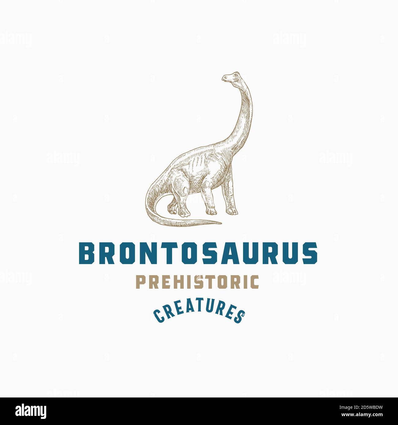 Prehistoric Creature Dinosaur Abstract Sign, Symbol or Logo Template ...
