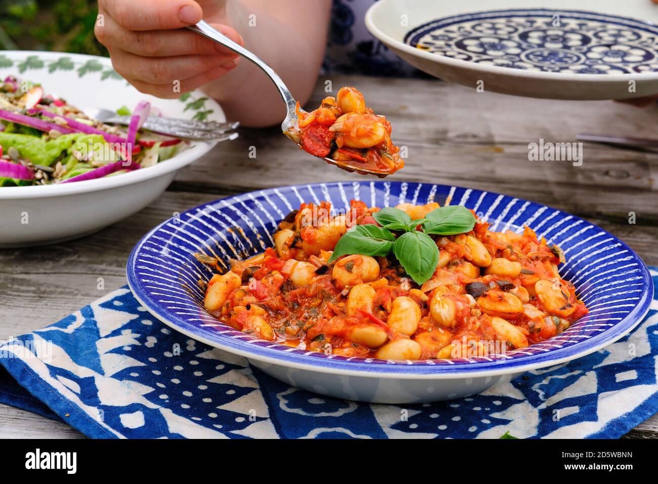 Butterbean Provençal casserole Stock Photo - Alamy