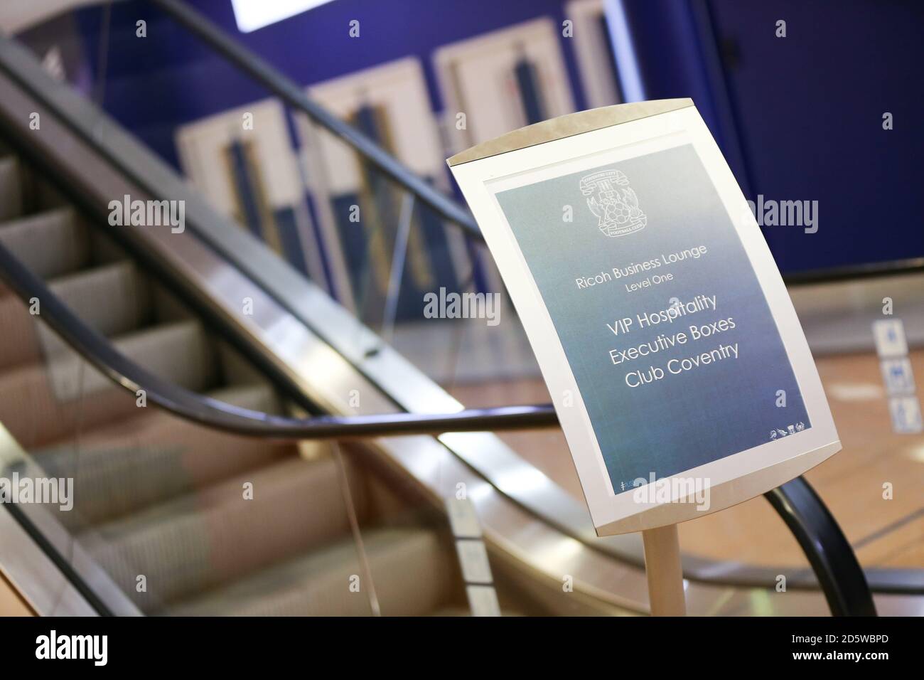 Signage for the VIP Hospitality Boxes at Coventry City Stock Photo - Alamy