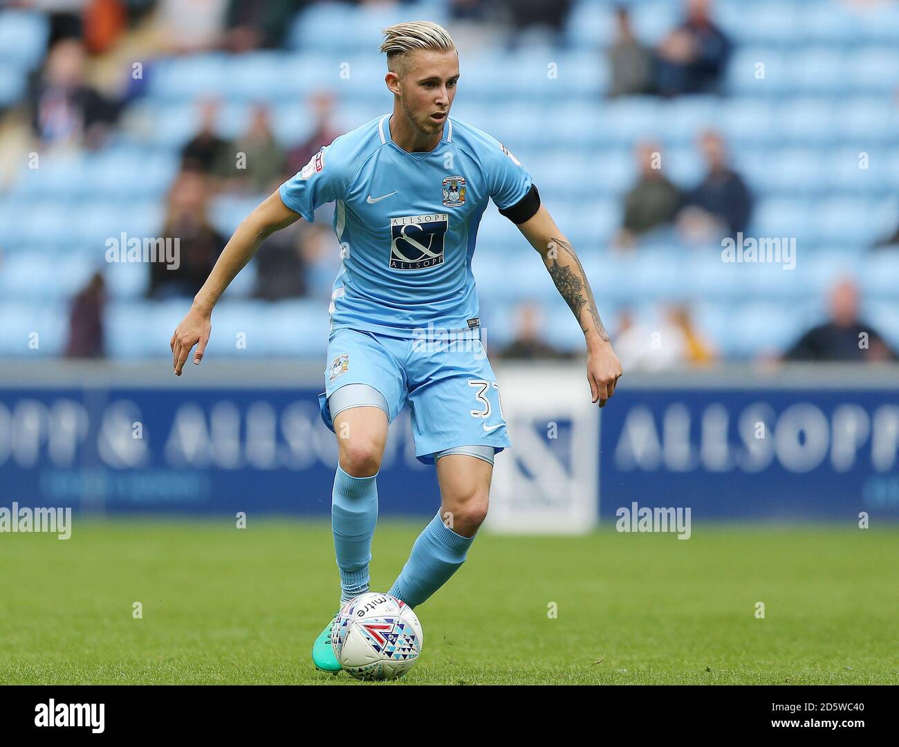 Coventry City's Ben Stevenson during the match against Newport County ...