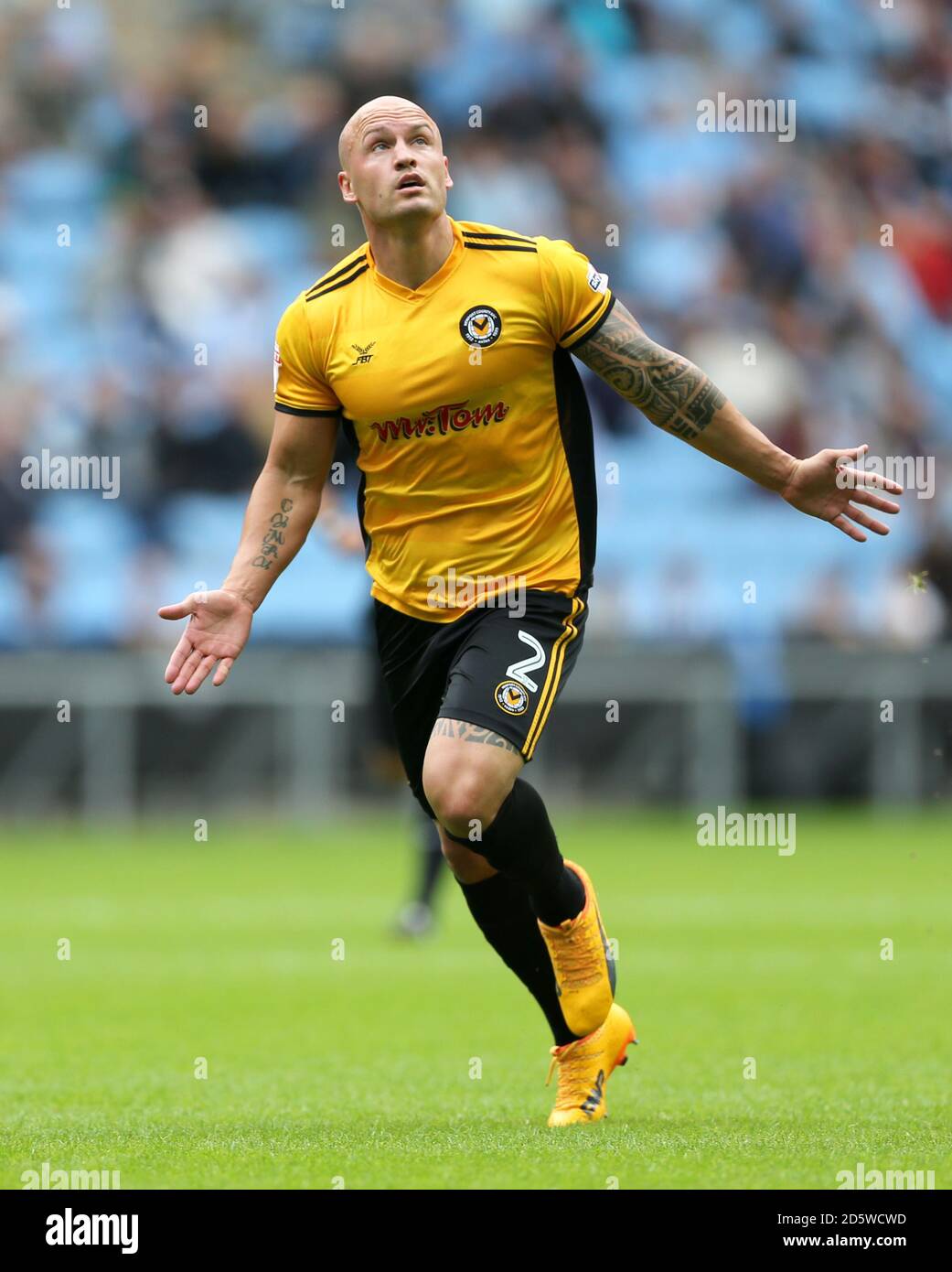 Newport County's David Pipe Stock Photo - Alamy