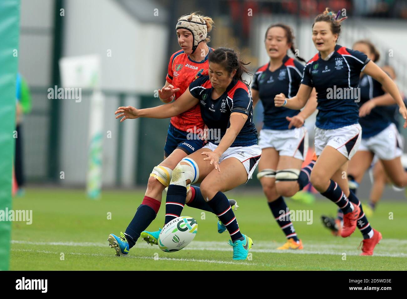 Spain's Berta Garcia with Mak Ho Yee of Hong Kong during the 2017 Women ...