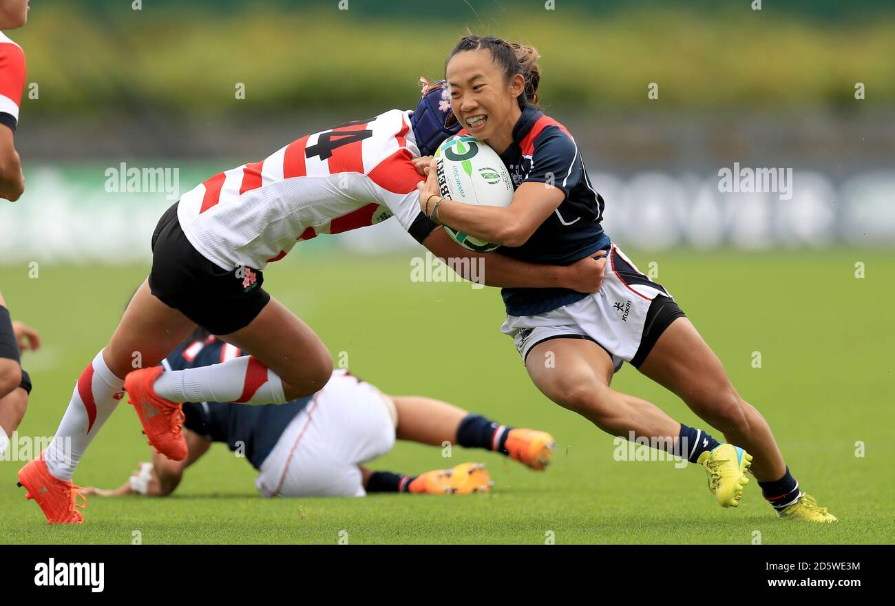 Japan's Akari Kato and Hong Kong's Chong Ka Yan Stock Photo - Alamy