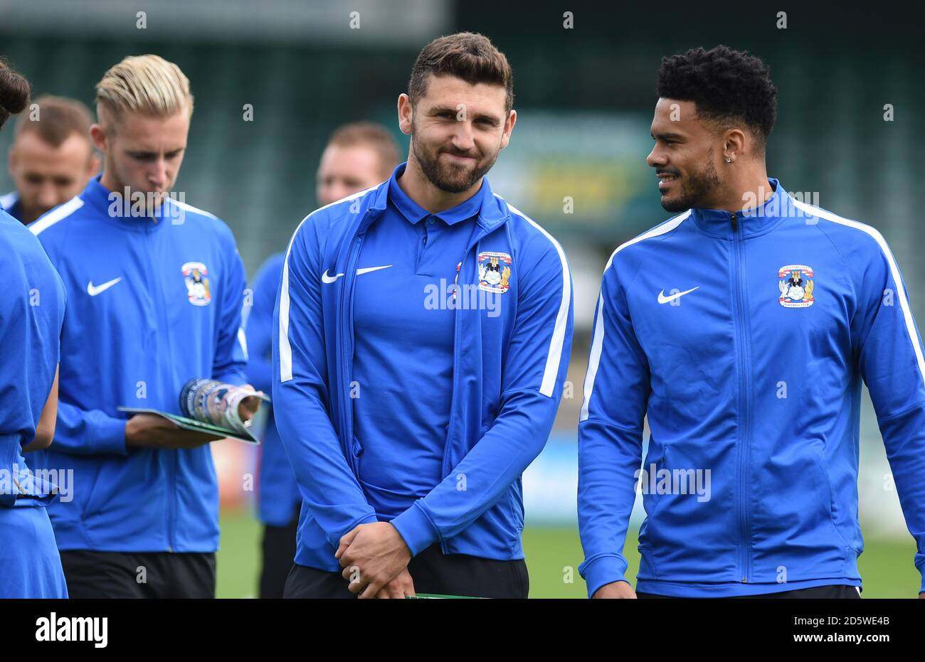 Coventry City players before the game Stock Photo - Alamy