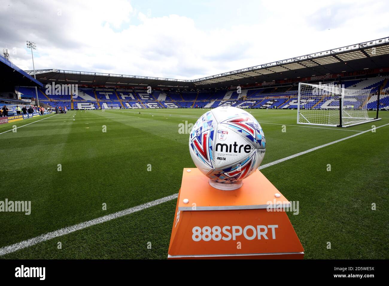 The Match ball on a plinth before the game Stock Photo - Alamy