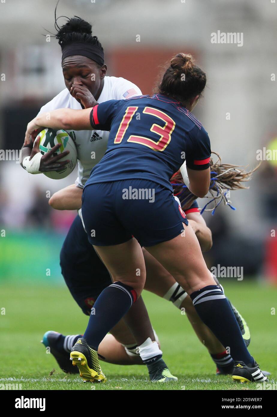 USA's Cheta Emba and France's Carla Neisen Stock Photo - Alamy