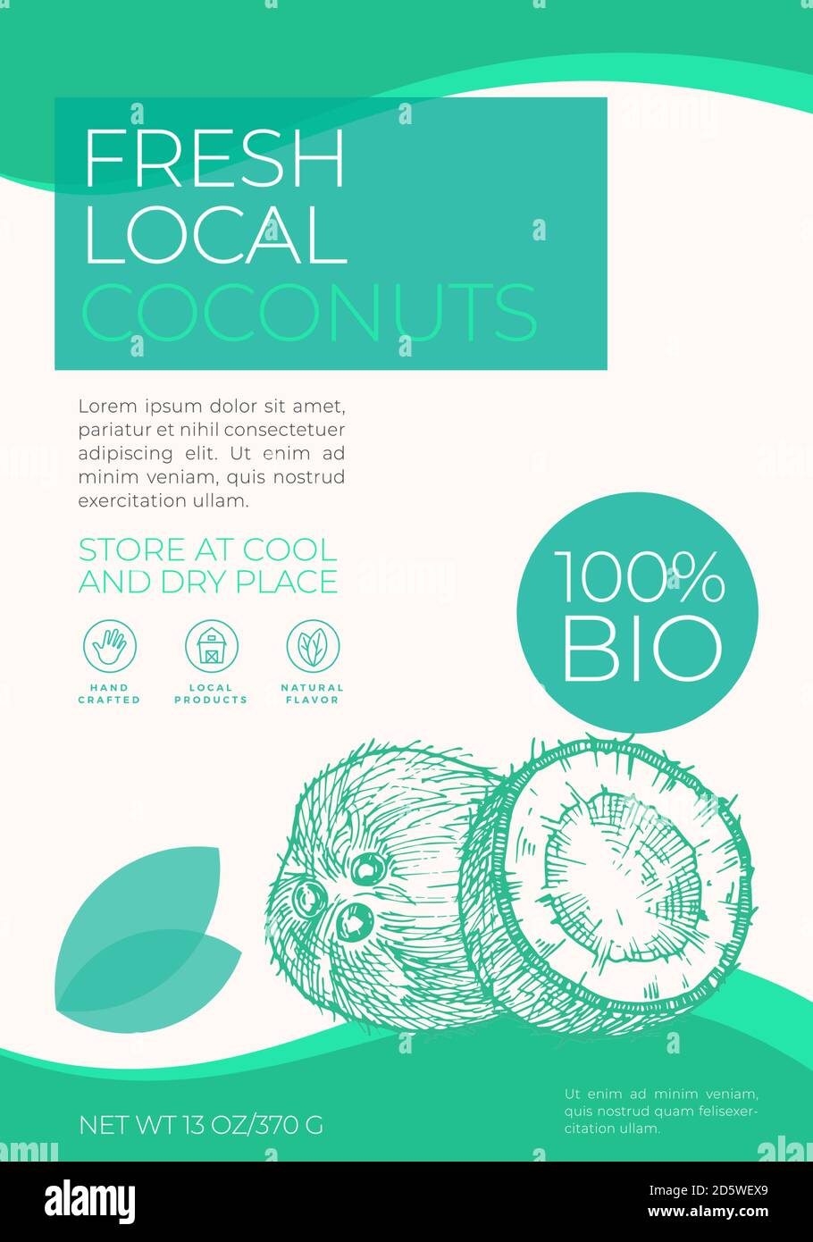 Fresh Local Fruits Label Template. Abstract Vector Packaging Design ...