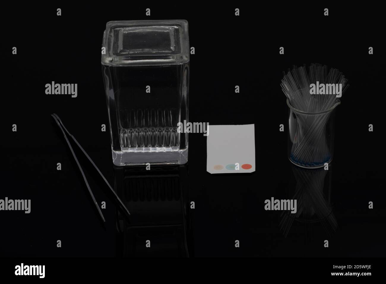 Thin layer chromatography equipments include jar, silica gel, capillary ...