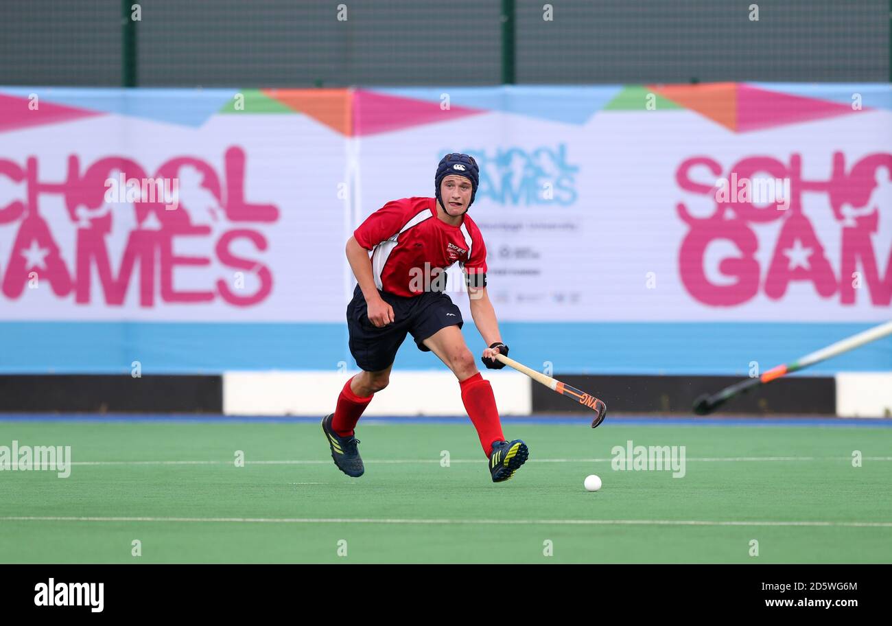 Mens' England Red's Callum Bell during the 2017 School Games Stock ...