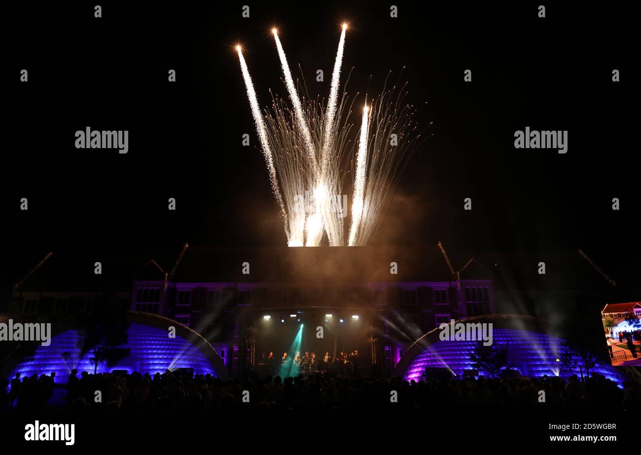 Fireworks at the Opening Ceremony of the School Games 2017 Stock Photo ...