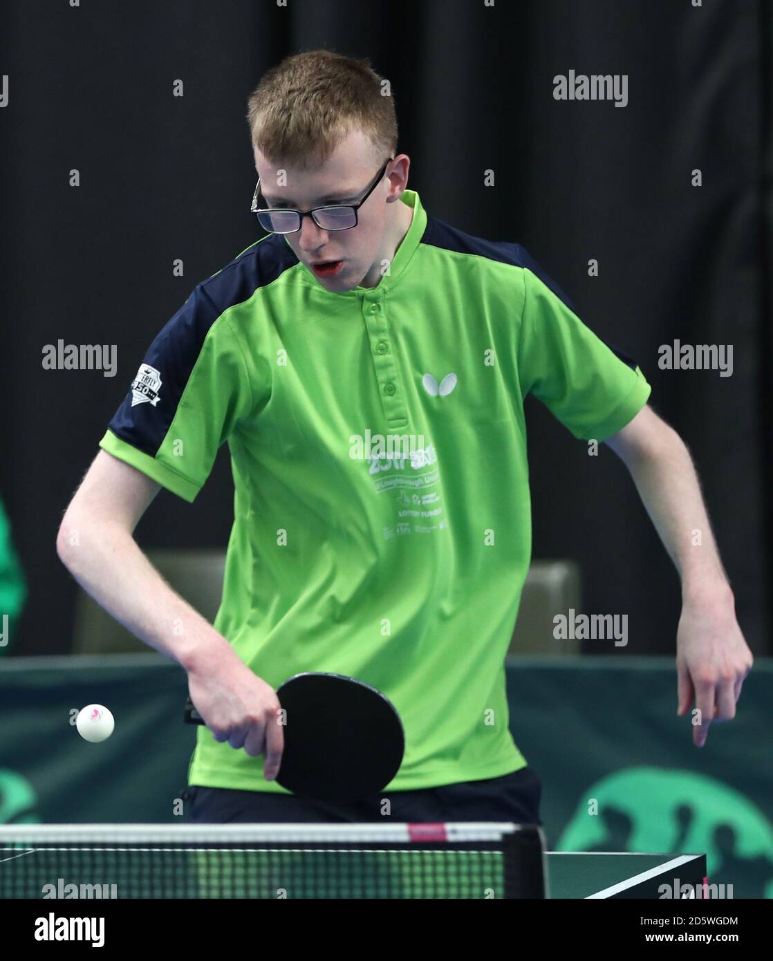 Northern Ireland's David McCaughern in action during the boys team ...