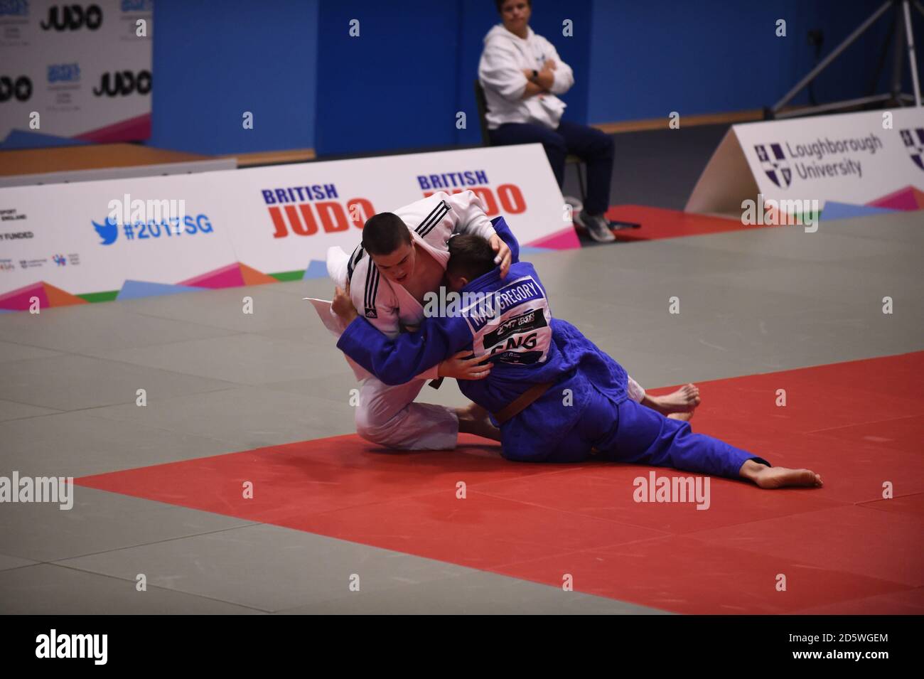 England's Max Greggory and Scotland's Andrew Mcwatt compete during the ...