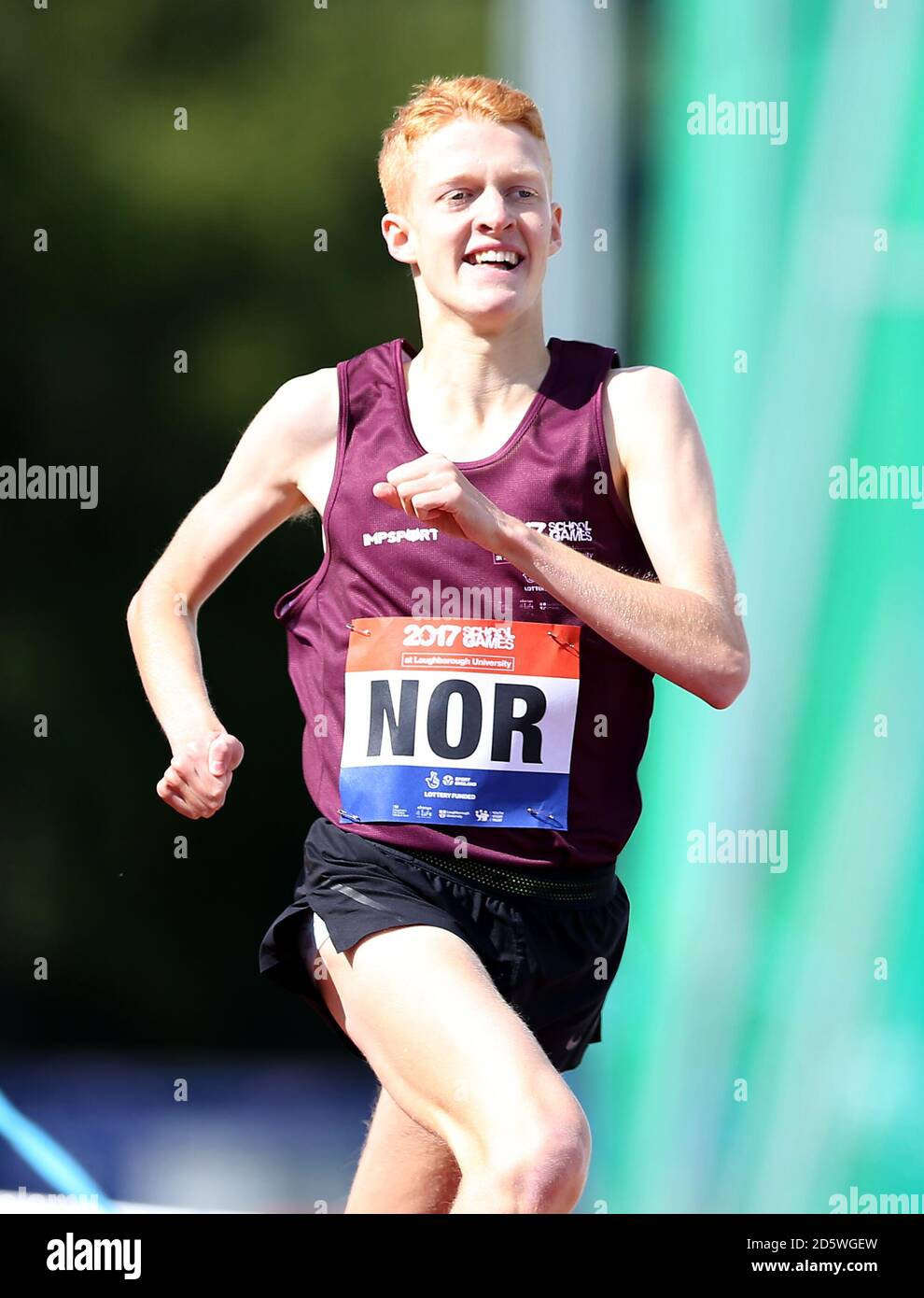 England North's Oliver Dustin wins the Boys 800m in the Athletics ...