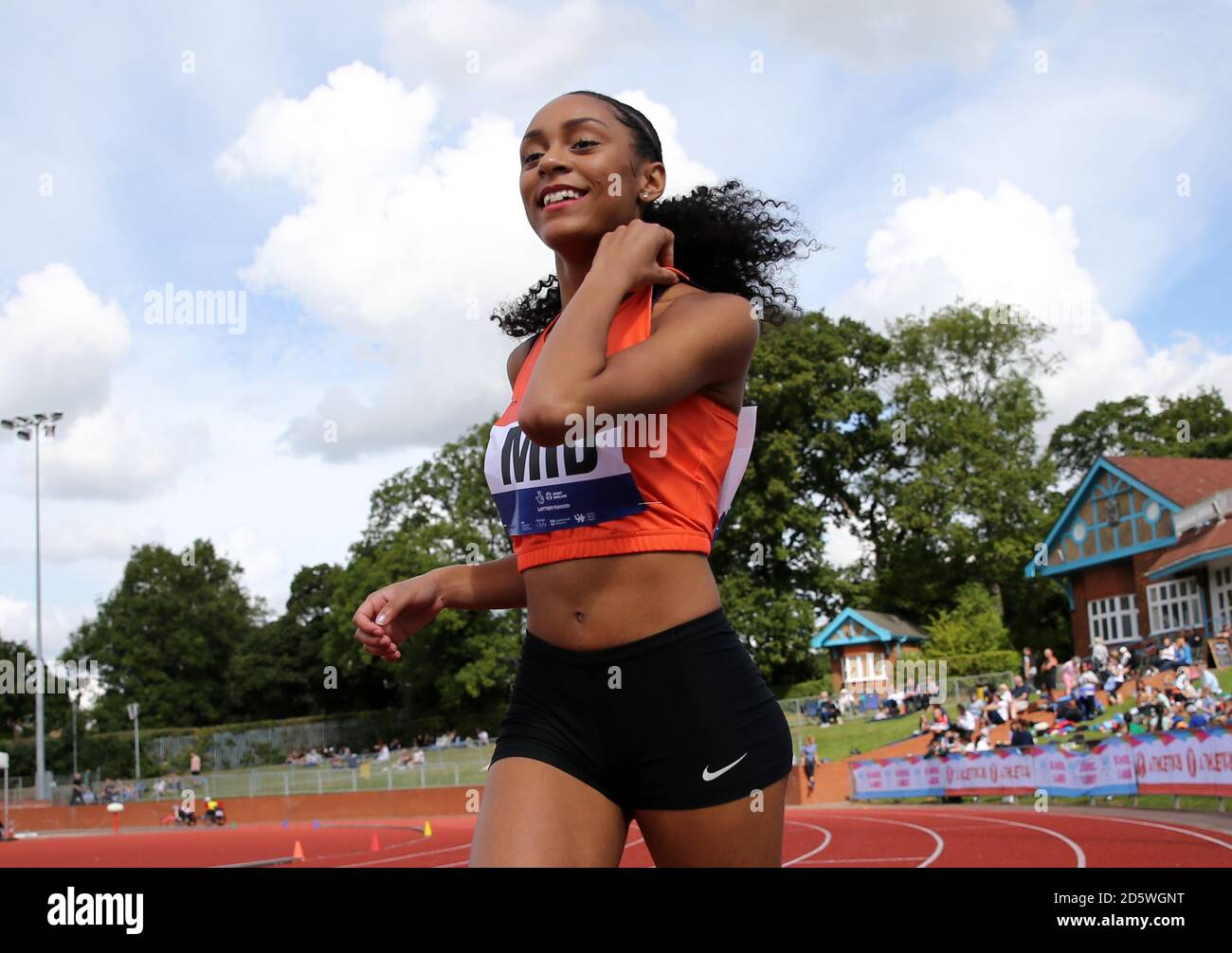 England Midland's Cassie-Ann Pemberton in the Athletics during day two ...
