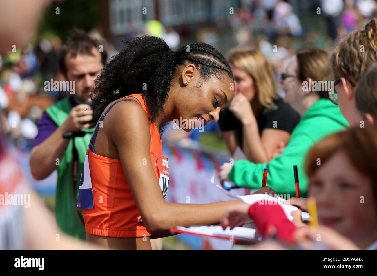 England Midland's Cassie-Ann Pemberton in the Athletics during day two ...