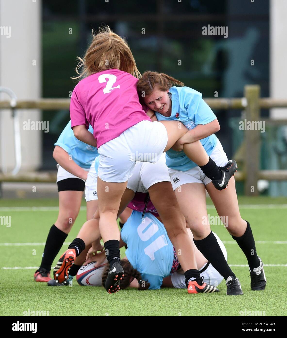 England Midland's Meg Varley (right) and North of England's Alicia ...
