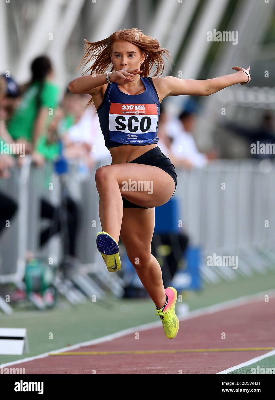 Girls triple jump hi-res stock photography and images - Alamy