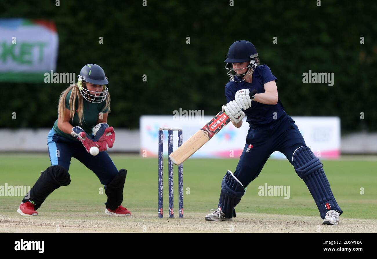 Team Sciver's Izzy Cloke bats during the Women's Cricket competition ...