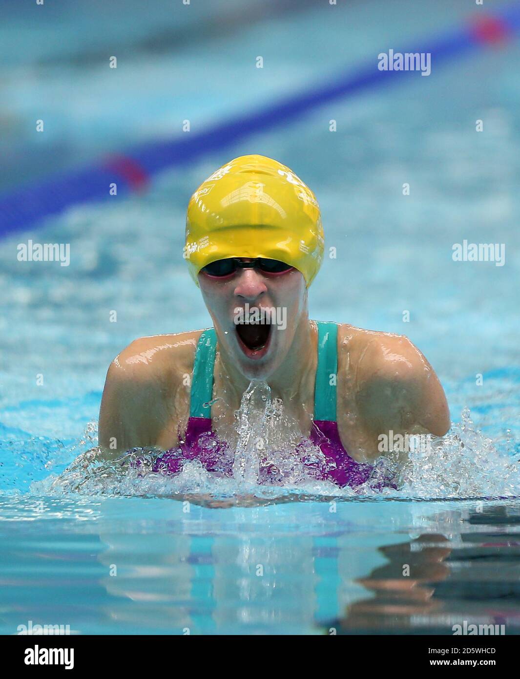 England Central's Megan Neave competes in the Girls 100m multi ...