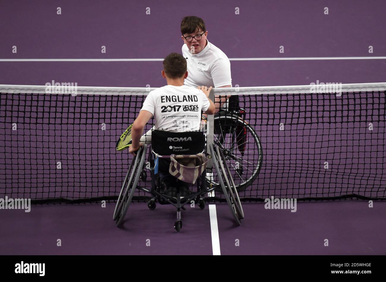 England's Diarmuid Murphy and England's Lewis Evans shake hands during ...
