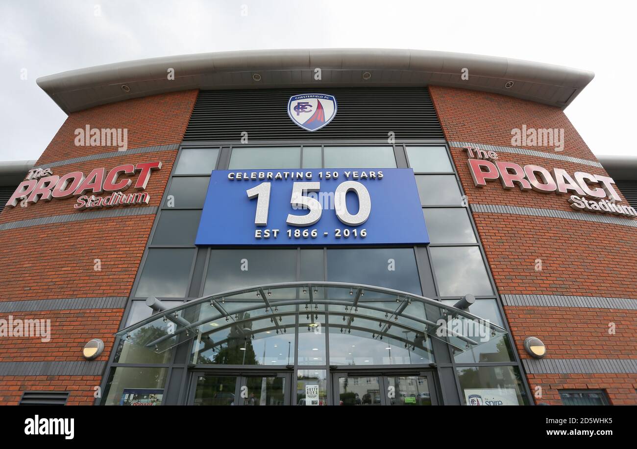 A general exterior view of the Proact Stadium Stock Photo - Alamy