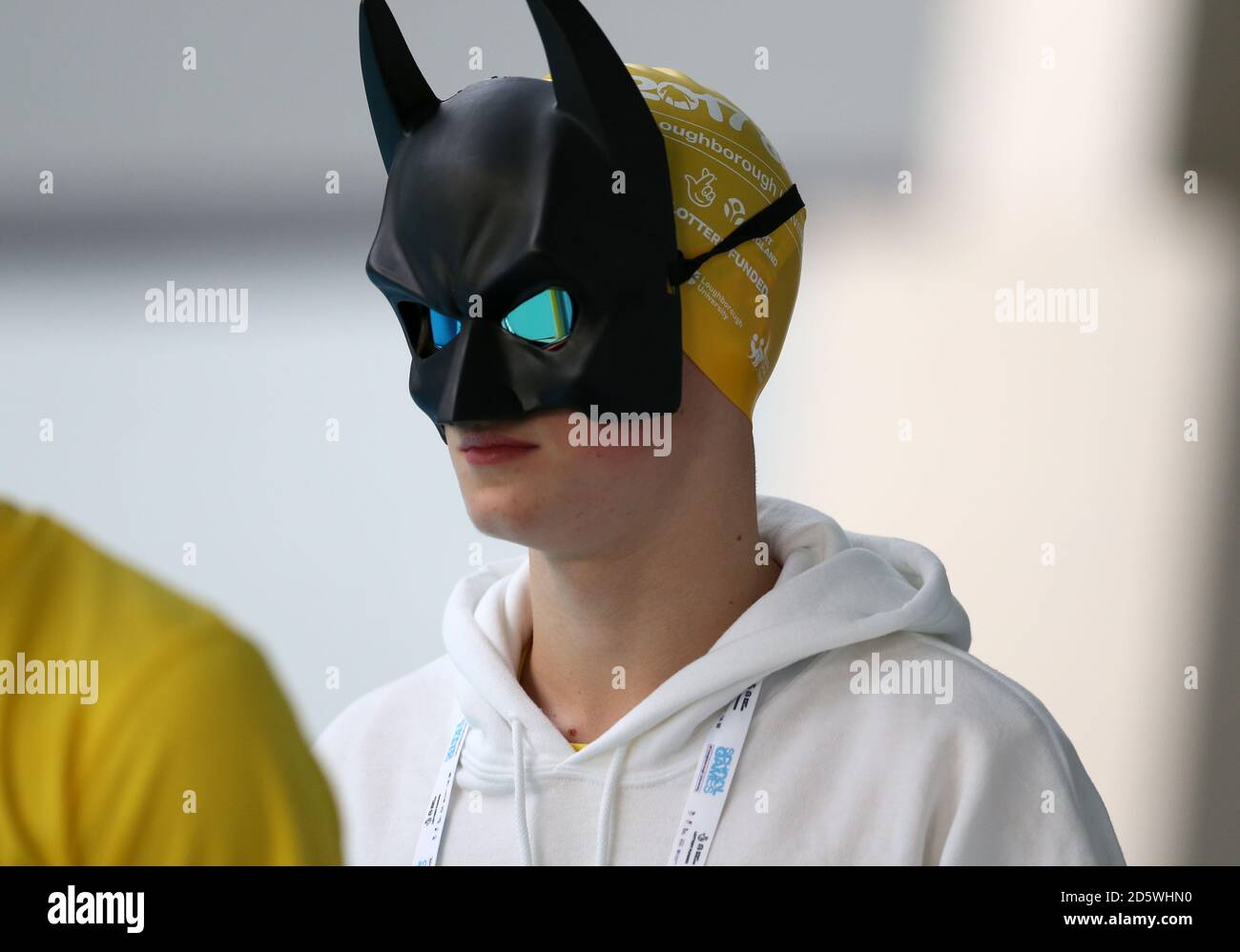 An England Central competitor prior to the Boys 4 x 100m freestyle ...