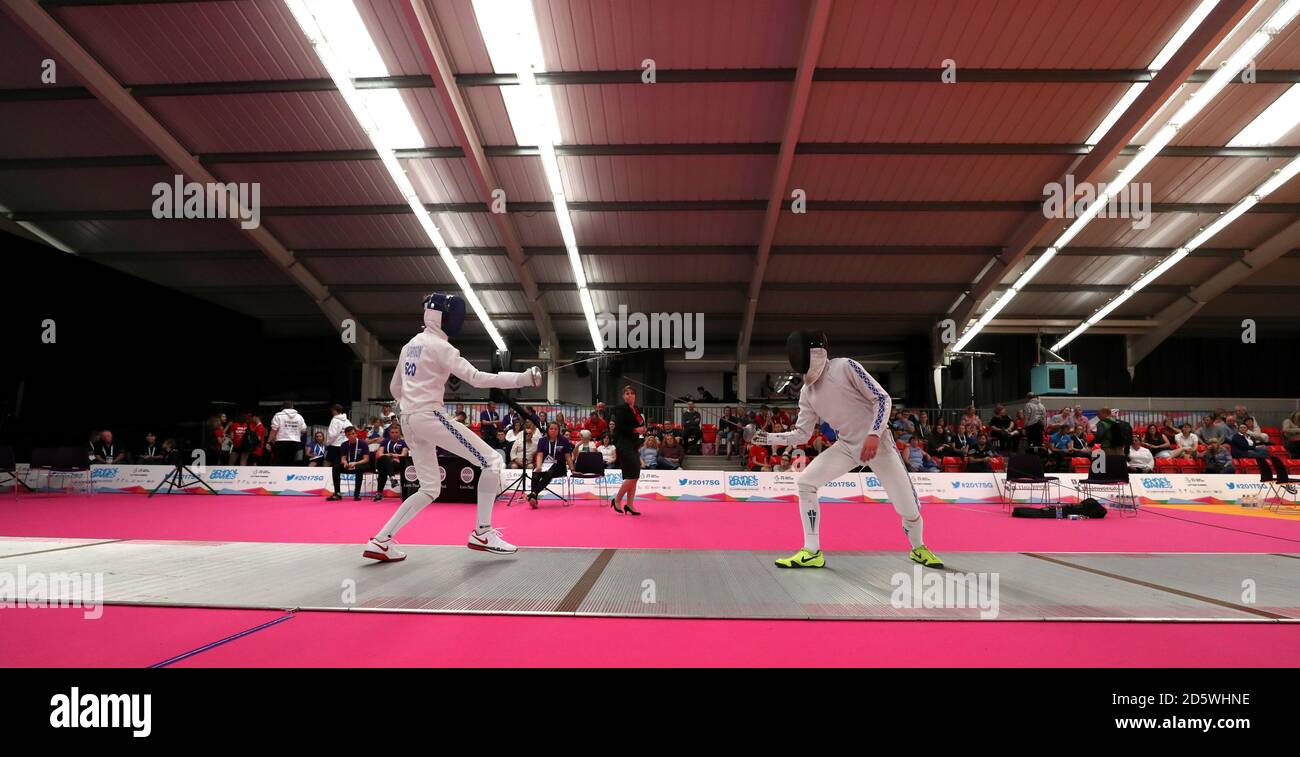 Scotland's Dylan Morrison and Scotland's Alex Papadopoulos compete in ...