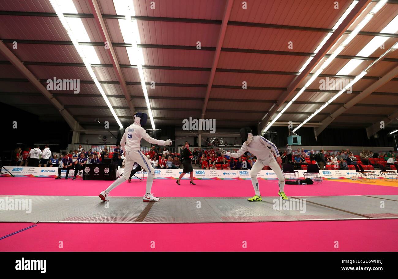 Scotland's Dylan Morrison and Scotland's Alex Papadopoulos compete in ...
