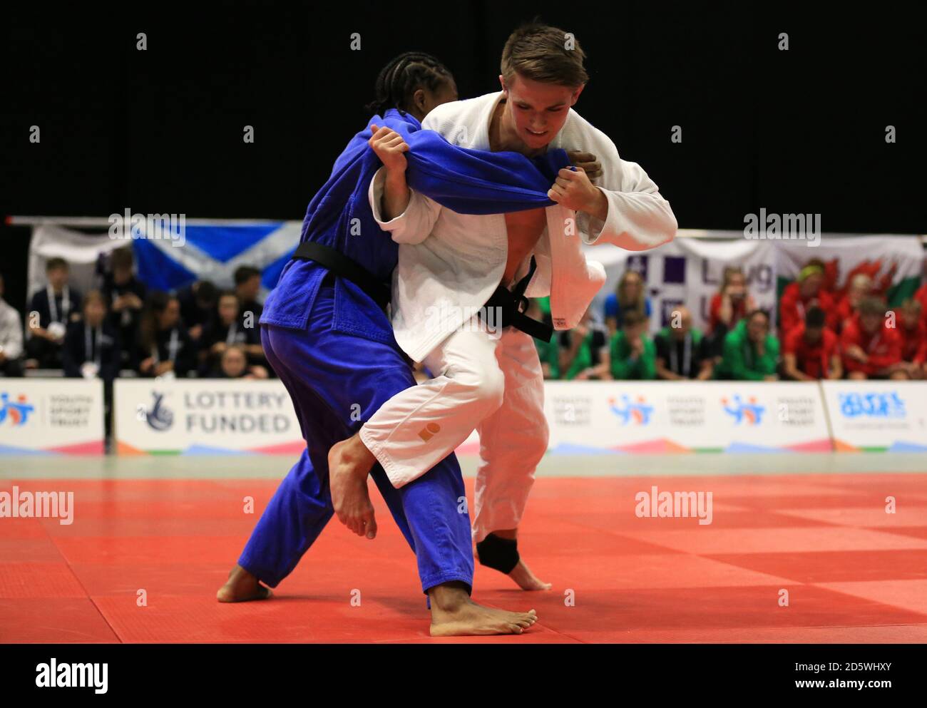 England's Reuel O'Neal Marshall (left) and Northern Ireland's Callum ...