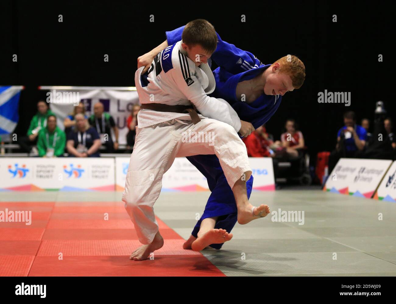 Scotland's Lyle Donald (left) and Connor Wilson (right) in the Boys ...