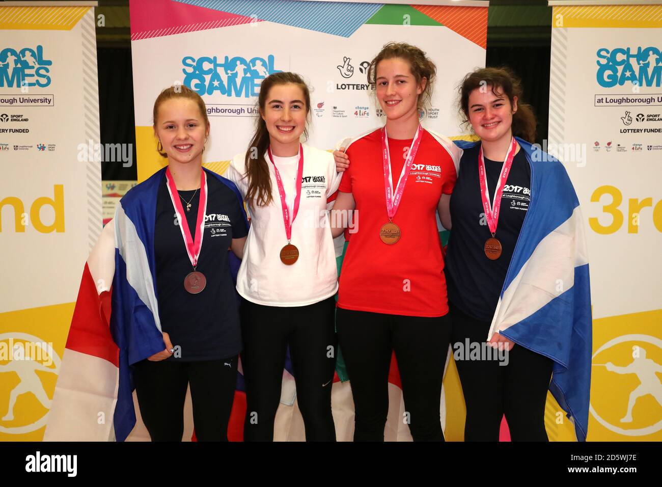 England's Sophia Potter (gold), Scotland's Elsie Llewellyn (silver ...