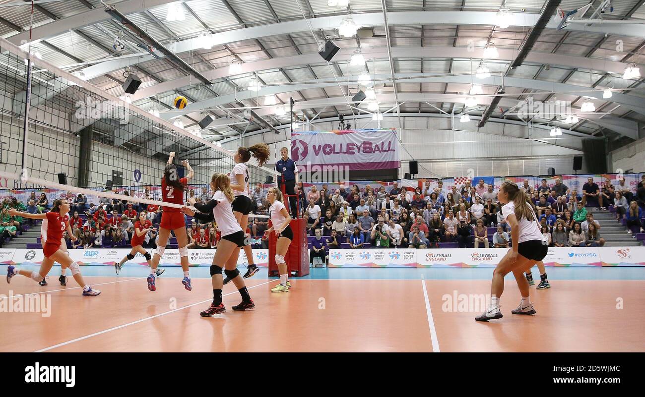 General action during England Cadet' girls and England Junior's girls ...