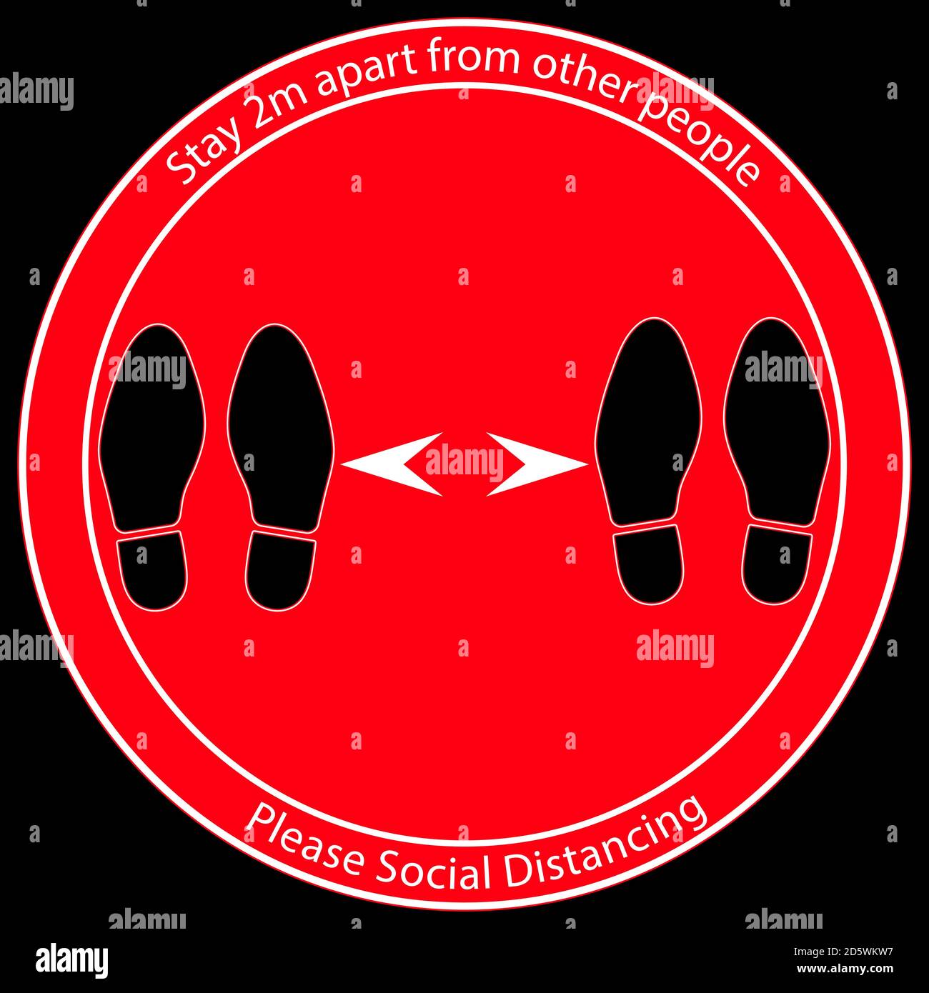 Foot Symbol Marking the standing position, the floor as markers for ...