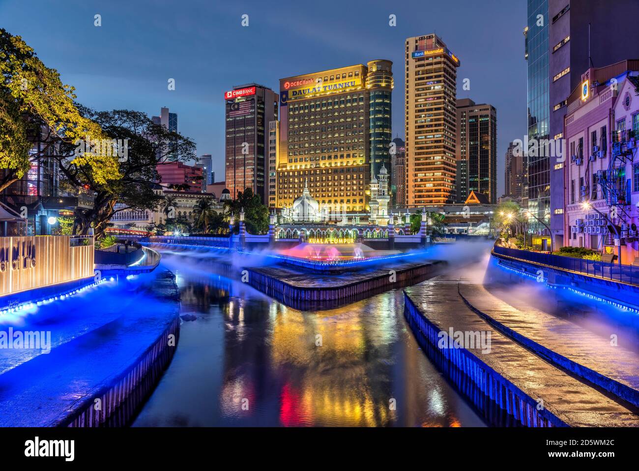 Jamek Mosque and Klang River, Kuala Lumpur, Malaysia Stock Photo - Alamy